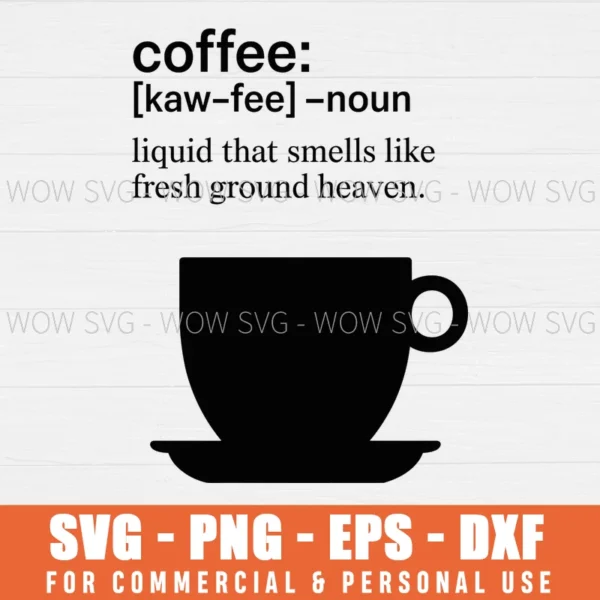Funny Barista Coffee Description Dictionary Caffeine Svg