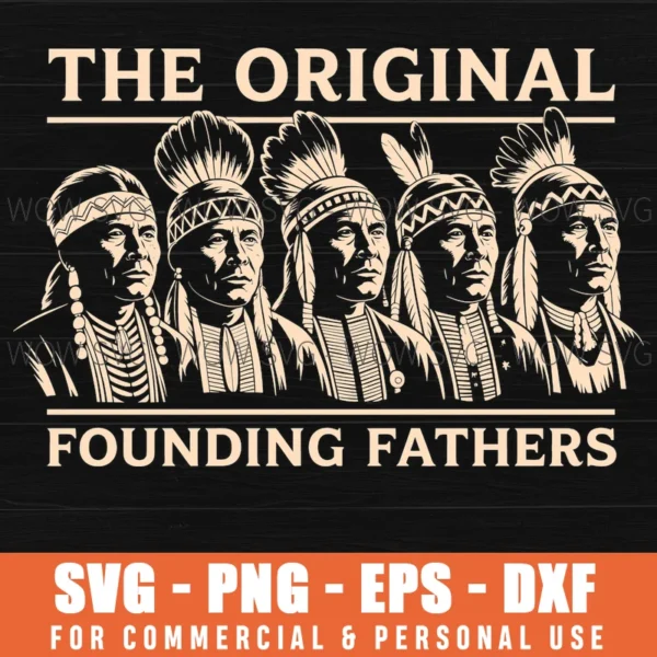 Native American Founding Fathers History Patriotic Svg