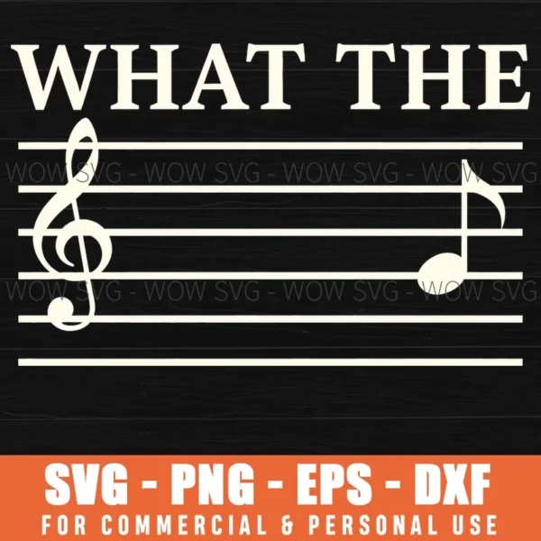 What The Musical Pun Treble Clef Funny Musician Staff Notes Svg
